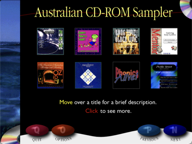 Australian CD-ROM Sampler (1994) | Classic Macintosh Game Demos