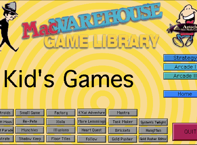 Mac Warehouse Games Library (1997) | Classic Macintosh Game Demos